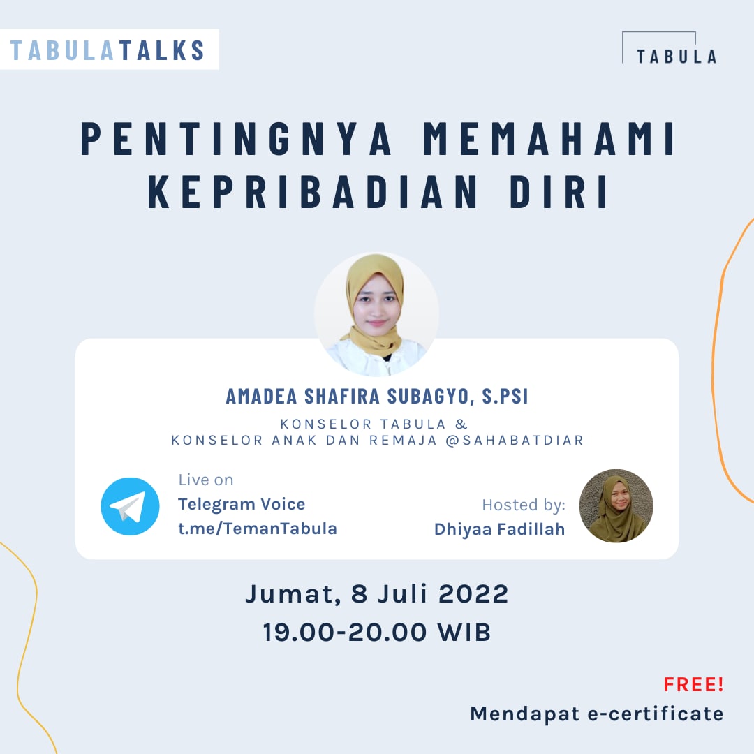 Pentingnya Memahami Kepribadian Diri – Amadea Shafira Subagyo – Tabula