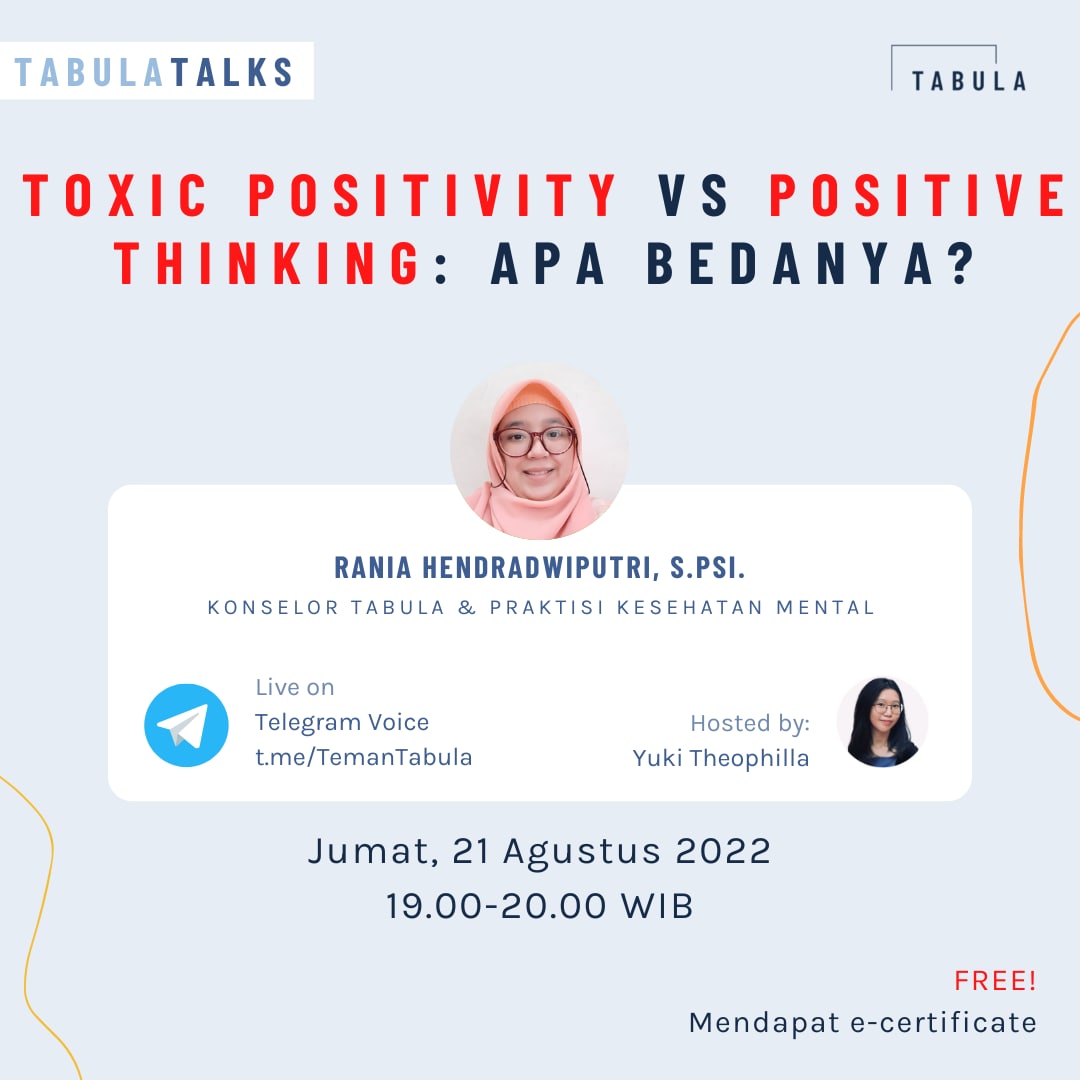 Toxic Positivity VS Positive Thinking: Apa Bedanya? – Rania ...